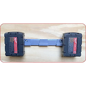 Battery Holder for 4x Milwaukee 18V Batteries | M18 Battery Holder Milwaukee | Battery Storage for Milwaukee 18V | Wall Mount for Milwaukee M18 Batteries