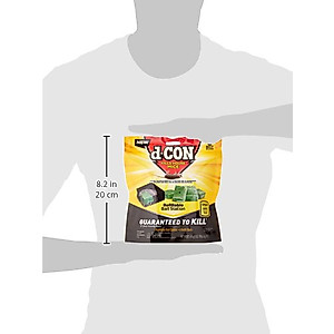 D-Con Corner Fit Mouse Poison Bait Station, 6 Count (Pack of 8)
