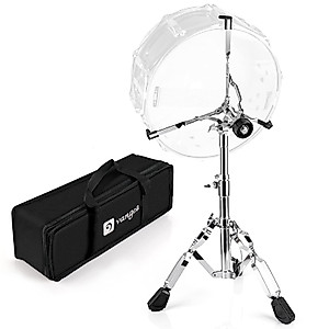 Vangoa Snare Drum Stand Lightweight Double Braced Adjustable Height Snare Stand with Carrying Bag Fit 10" to 15" Dia Drums