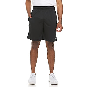 Spalding Mens Repel Performance Basketball Short with 9" Inseam, Black, S