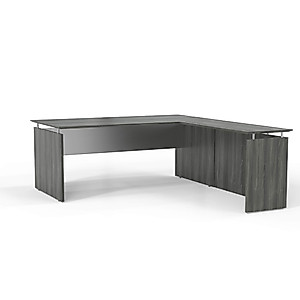 Safco Products Mayline MNRTLGS Medina 48-1/2"W Non-Handed Return for use with Desks, Sold Separately, Gray Steel Laminate