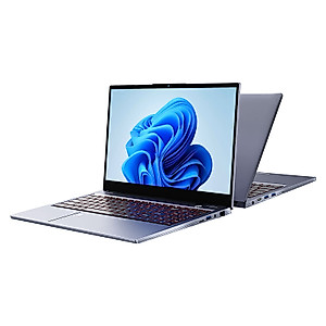 ciciglow 15.6in Laptop, Slim Laptop with Fingerprint Unlock, 8GB RAM 128G SSD, for Intel I7 CPU, 6 Cores and 12 Threads, 1920x1080 HD Screen, for Windows 10, 8000mAh