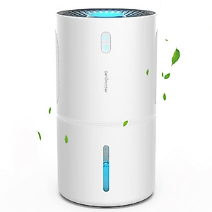 SEAVON Dehumidifiers for Home, 27oz Dehumidifier for Basement, 2600 Cubic Feet (280 sq ft), Small Quiet Dehumidifier with 7 Color LED Lights, Portable Dehumidifiers for Bedroom Bathroom Closet RV