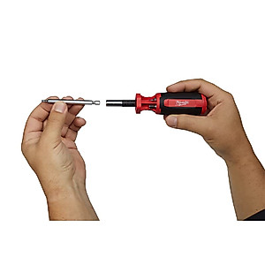 Milwaukee Metric Hex Key 9-in-1 Multi Magnetic Bit Screw Driver 9 Inch.