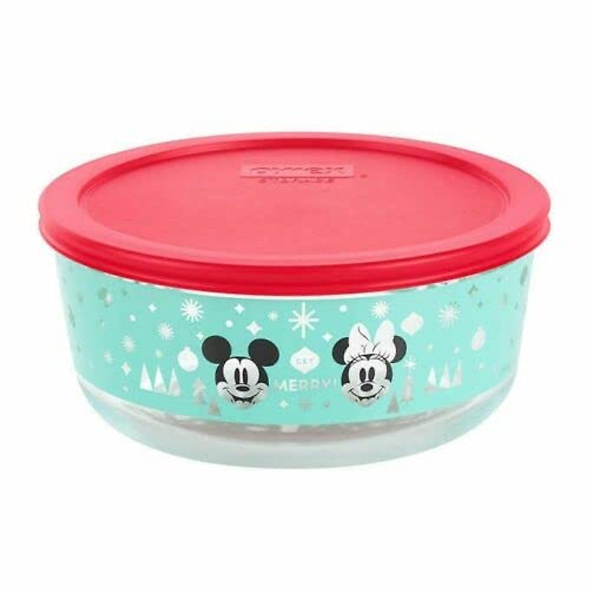 Pyrex Glass 8-piece Decorated Food Storage Set - Mickey & Minnie