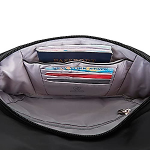 Travelon Anti-Theft Classic Essential Messenger Bag, Black, One Size, 9.75 x 10 x 2.5