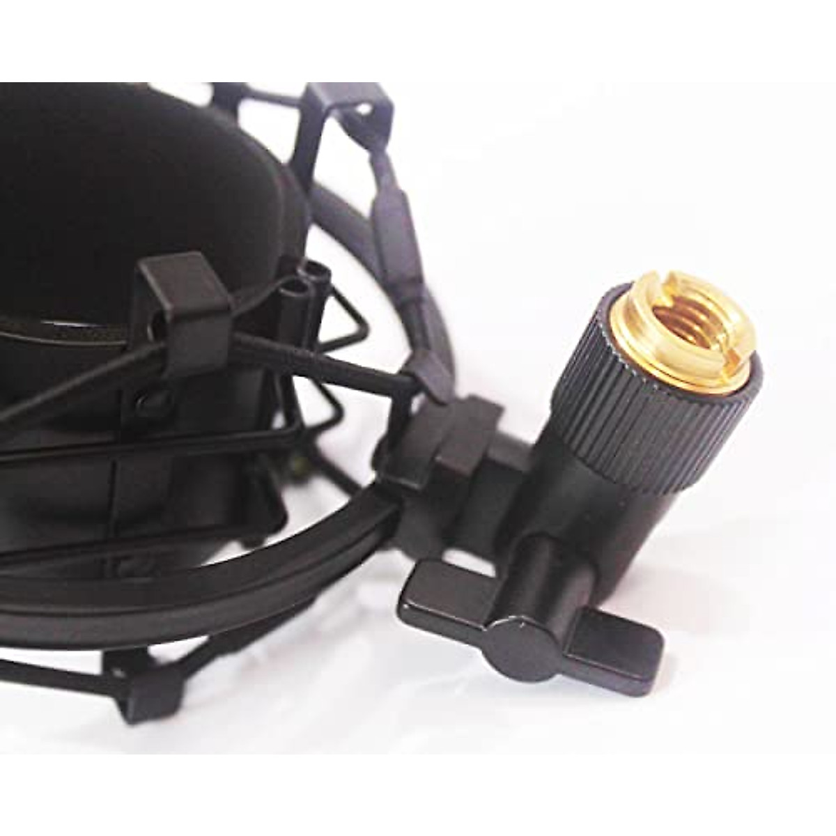 Weymic Black Universal Microphone Shock Mount for Large Diameter Diameter 48-51mm Condenser Microphone Metal Construction