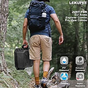 Lekufee Waterproof Hard Case Compatible with DJI Avata Pro Combo/DJI Goggles Integra/DJI Goggles 2/DJI RC Motion 2 and More DJI Avata Drone Accessories(Case Only)