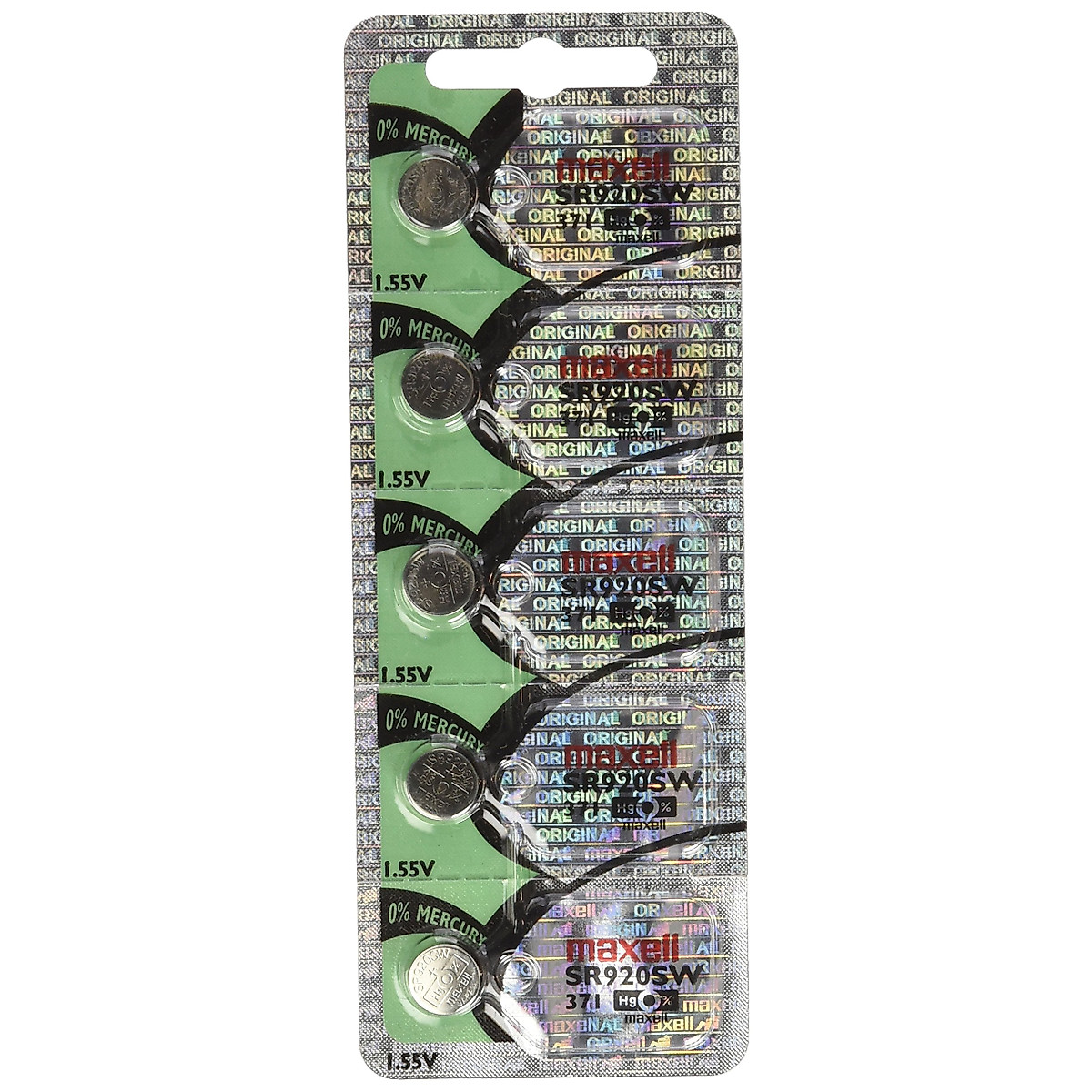 Maxell SR920SW Watch Battery Button Cell 371- Pack of 5 Batteries