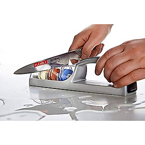 MinoSharp 550/GB 3 Stage III Hand-Held Knife Sharpener, 2.1, Gray