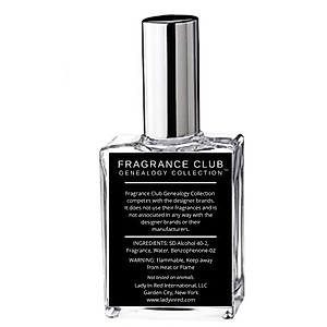Fragrance Club Genealogy Collection Inspired by Silver Mountain Water for Him, 1.7 oz. EDP, Mens fragrance with Bergamot, Sandalwood, Musk is comparable to Silver Mountain Water by Creed.