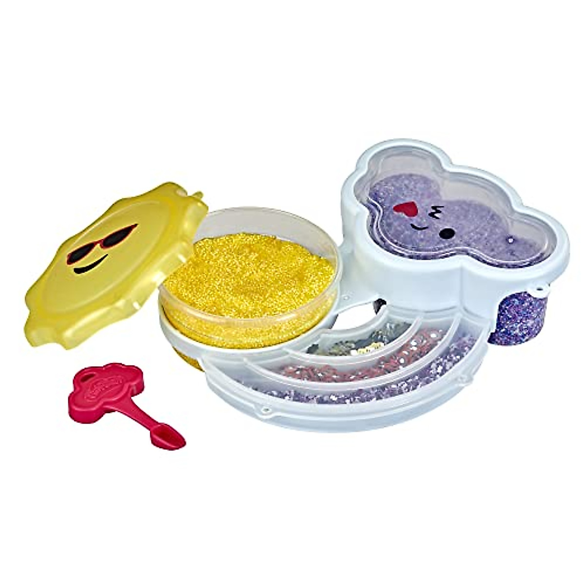 Play-Doh Foam Confetti Mixing Kit, Scented Tactile Toy for Kids 4 Years and Up with Add-in Beads and Charms, Non-Toxic