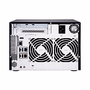 QNAP 6 Bay Thunderbolt NAS with 40TB Storage Capacity, Preconfigured RAID 5 Seagate IronWolf Drives Bundle (TVS-672XT-i3-8G-68S-US)