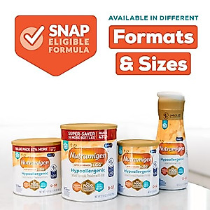 Enfamil Nutramigen Infant Formula, Hypoallergenic and Lactose Free Formula, Fast Relief from Severe Crying and Colic, DHA for Brain Support, 6 Liquid Bottles, 8 Fl Oz