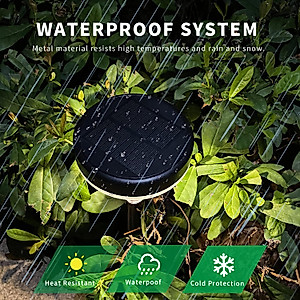 Buloti Solar Pathway Lights, 6 Pack 3 Lighting Modes Solar Outdoor Lights Pathway, Bright Solar Garden Lights Outdoor Waterproof Warm White Solar Path Lights for Walkway, Yard Landscape Lighting