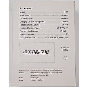 Wireless Earbud,Bluetooth 5.3 Headphones with 4 Mic,Deep Bass In-Ear Headphones ENC Noise Cancelling,40H Playtime Bluetooth Earphones,IP7 Waterproof Ear buds Mini Charging Case Bluetooth Headset Black