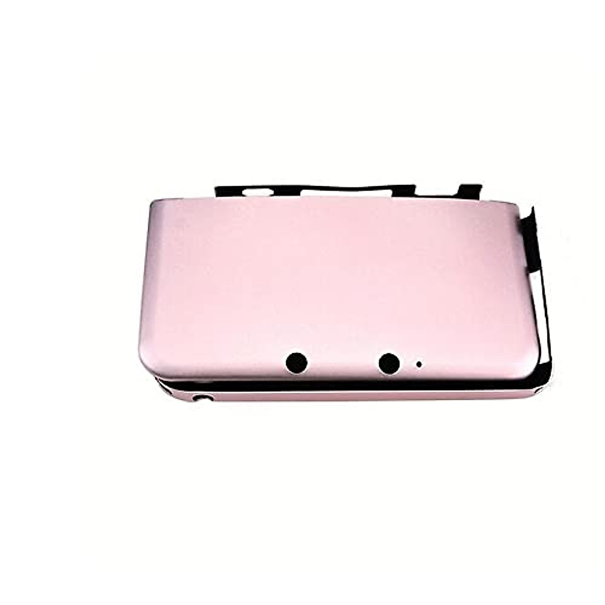 Aluminium Alloy Protective Case Front Back Faceplate Plates Top Cover & Bottom Battery Housing Shell Case Cover for 3DS XL LL Console - Pink
