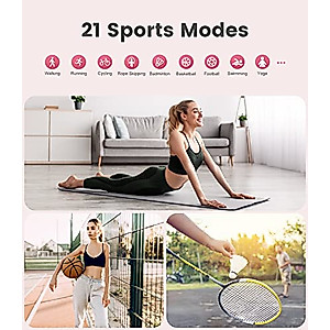 2023 Newest 1.83" Smart Watch for Womens,Answer/Make Calls Fitness Tracker with Heart Rate Sleep Monitor,Step Counter,21 Sports Modes,Activity Trackers Waterproof Smart Watch for Android iOS iPhones