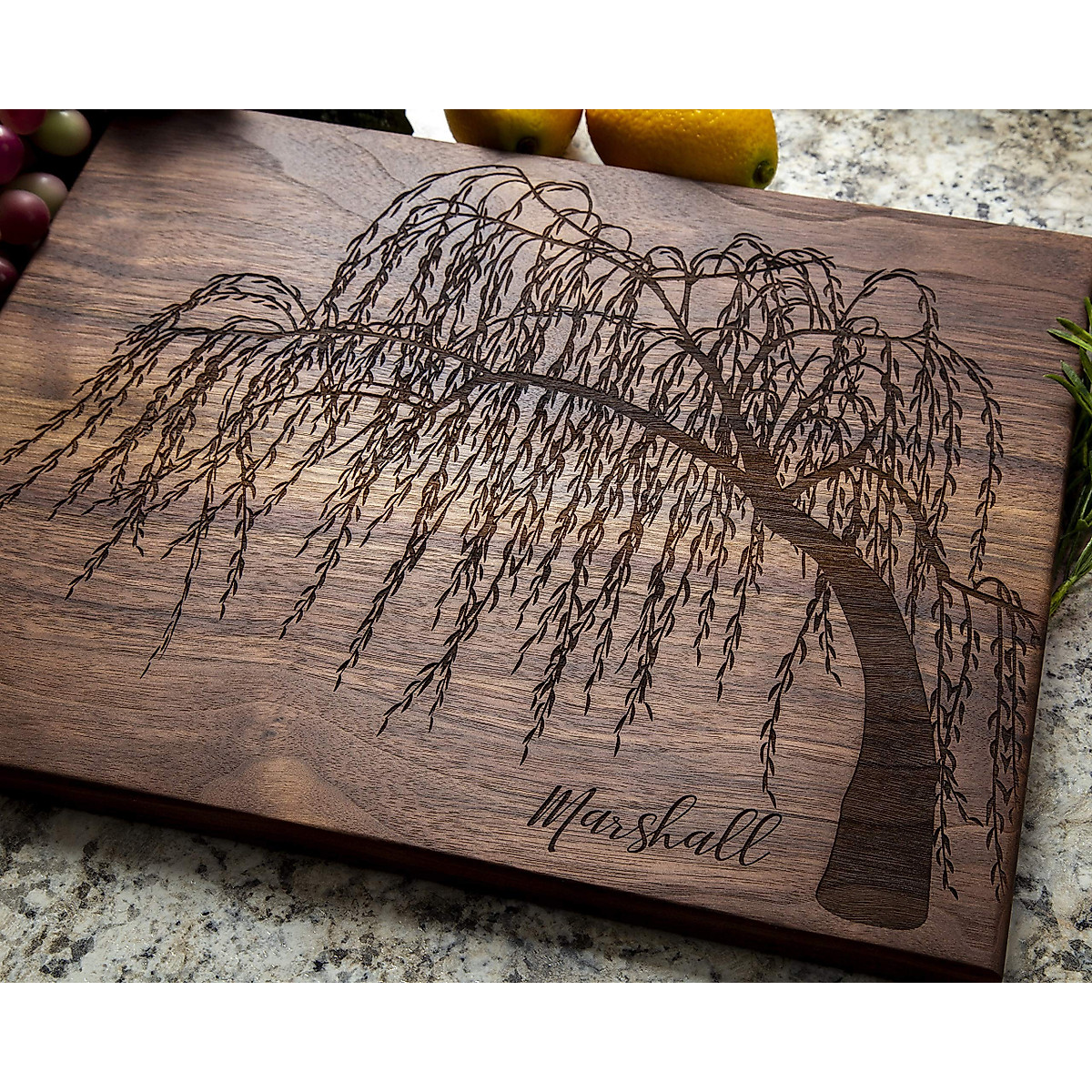 Personalized Cutting Board -Willow Tree - Perfect for 9 Year Anniversary Gift
