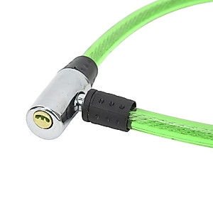 SPYMINNPOO Bike Lock Cable with Key Steel Wire Portable Cable Lock Security Bike Lock for Bike Motorcycle Gate 3 Colors(Green)