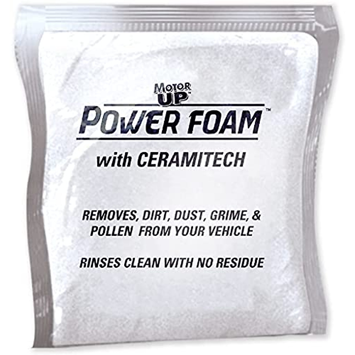 Motor Up Power Foam 2 Pack Refill - with Ceramic Coating Finish - Cleaning Concentrate Powder, Foaming Wash Soap - for Cars, Trucks, & Boats - Includes 2 x 4-Ounce Bag of Cleaning Crystals