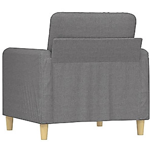 WHOPBXGAD Sofa Chair,Living Room Sofas, upholstered Sofas for Living Rooms, bedrooms, Offices and Apartments,Light Gray 23.6" Fabric