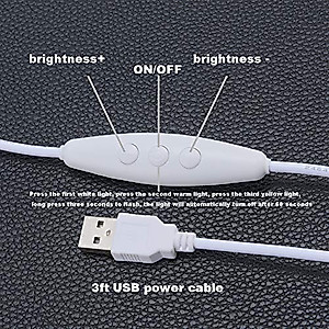 LONRISWAY LED Wood Table Lamp, Bedroom Bedside Night Light, Dimmable Led Lighting, Creative Home Decor, Unique House warmging Gift 1.3m Cable, 5W 350LM Nightstand Lamps