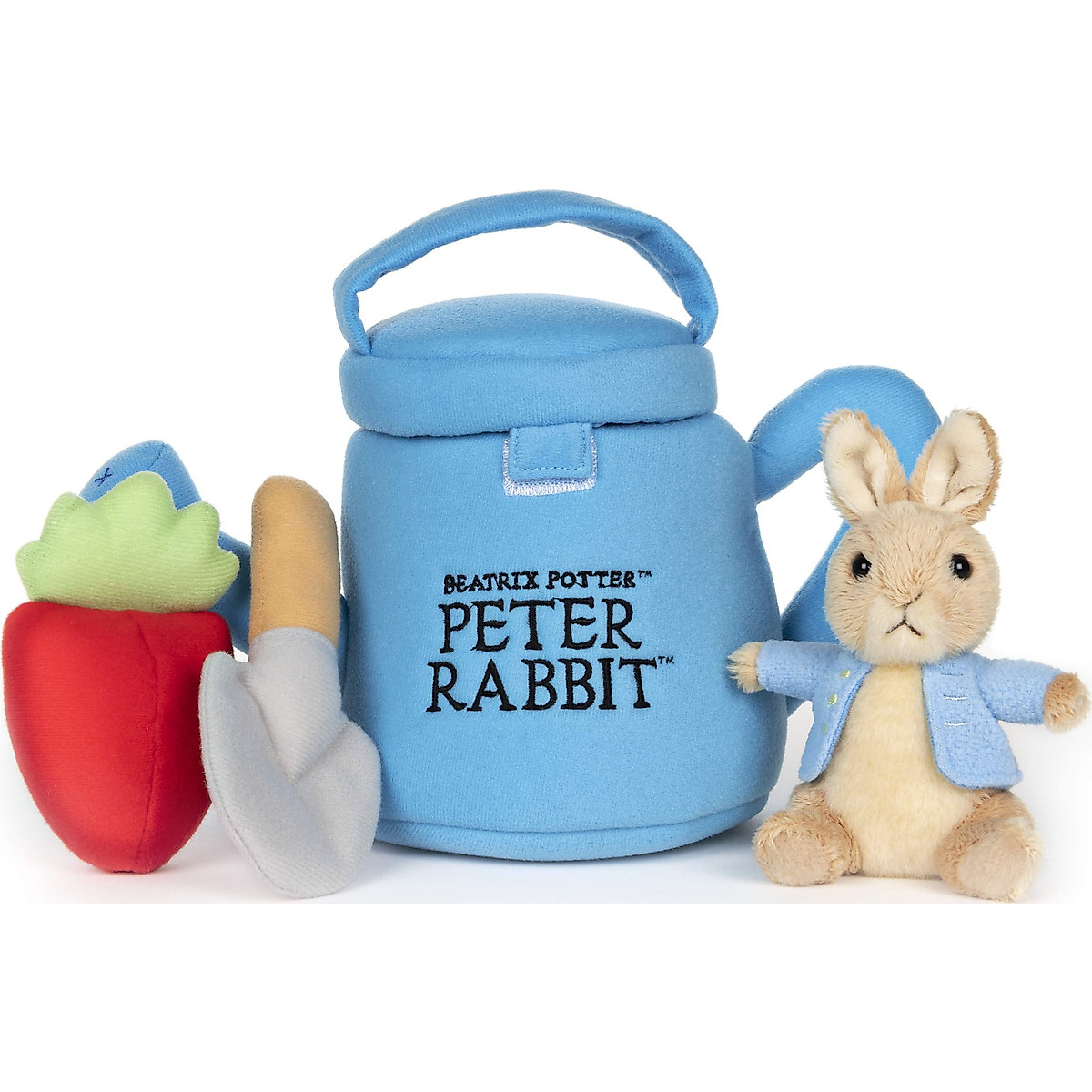 Gund Beatrix Potter Peter Rabbit Easter Basket Plush Playset, 5 Pieces, 6"