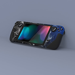 PlayVital Full Set Protective Skin Decal for Steam Deck LCD, Custom Stickers Vinyl Cover for Steam Deck OLED - 3D Polygon