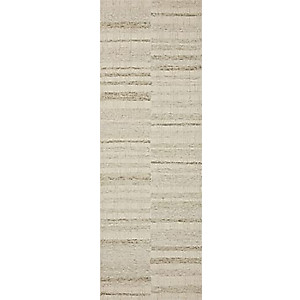 Loloi Chris Loves Julia x Chris Collection CHR-02 Natural/Sage, Transitional 18" x 18" Sample Rug
