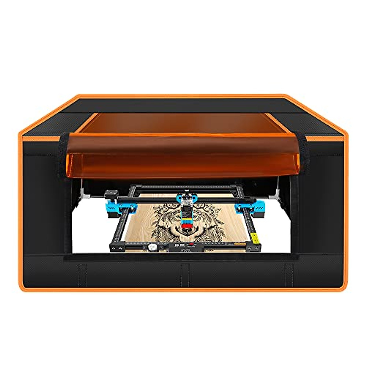 Twotrees Laser Engraver Enclosure 740x700x400mm Fireproof Protective Cover with Ventilation System for Indoor Laser Engraver D1 Pro A5 S10 A20 Pro LE400PRO MASTER 2 3 TTS-25 TTS-55 Upgrade Accessories