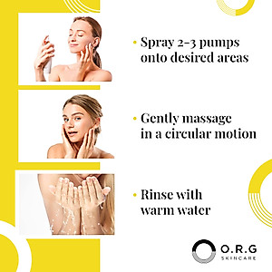 ORG Peel Off Face Cleanser for Gentle Exfoliation and Glowing Skin - Korean Sensitive Skincare - Pore Minimizer Brightening Agent Cruelty Free Natural Formula 2oz