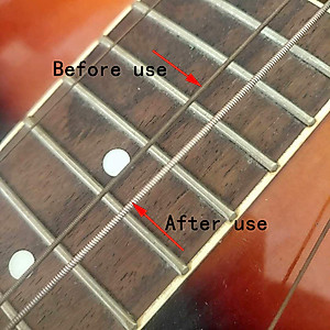 Baroque Fret Erasers for Guitar, Suitable for Guitar Strings & Fret Polishing Abrasive, Fret Erasers Kit, Set of 5,High-Quality Luthier Tools Guitar(180&400&1000&1500&2000Grit)