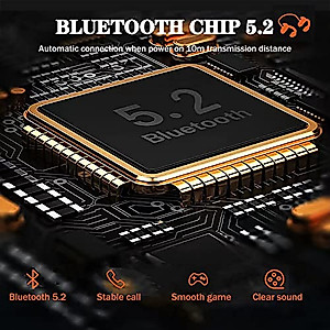 Bone Conduction Headphones, Bluetooth 5.2 Touch Control Wireless Earphone, Open Ear Headphone Sports Headphone for Running, Driving, Biking, Hiking or Driving(White)