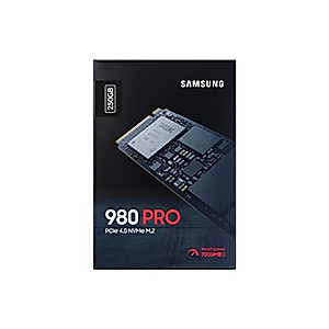 SAMSUNG 980 PRO 250GB PCIe NVMe Gen4 Internal Gaming SSD M.2 (MZ-V8P250B)