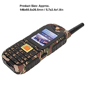 Yunseity Unlocked Button Phone, S555 One Key to Dial SOS Button Mobile Phone for Seniors, 4800Mah Ultra Long Standby Basic Cellphone with Big Buttons & Loud Volume, 3.5mm Headphone Jack (US Plug)