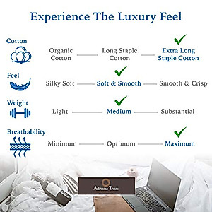 Adriana Tivoli King 600 TC Cotton Sheet Set Extra-Long Staple Sateen Weave 100% Pima Cotton 18inch Deep Pocket Luxury Bedding from Adriana Tivoli (Salmon, 4 Pcs)