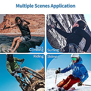 TELESIN Upgraded Wrist Strap, 360 Rotation Arm Plam Ankle Mount Band Holder Cycling Mount for GoPro Max Hero 11 10 9 8 7 6 5 Insta360 One R X2 Go2 DJI Osmo Action 2 Camera Accessories