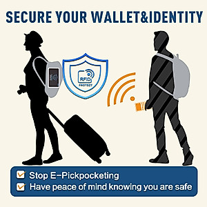 ANPKEC RFID Blocking Card, Contactless NFC Debit Credit Card Passport Protector for Men&Women, One Card Protects Entire Wallet/Purse, 5 Pack