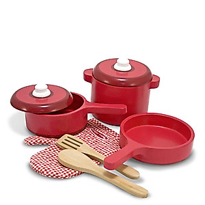 Melissa & Doug Melissa & Doug Play Kitchen Accessory Set - Pots & Pans Multi