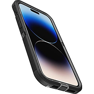 OtterBox Defender XT Case for iPhone 14 Pro Max with MagSafe, Shockproof, Drop Proof, Ultra-Rugged, Protective Case, 5X Tested to Military Standard, Clear/Black - Non-Retail Packaging