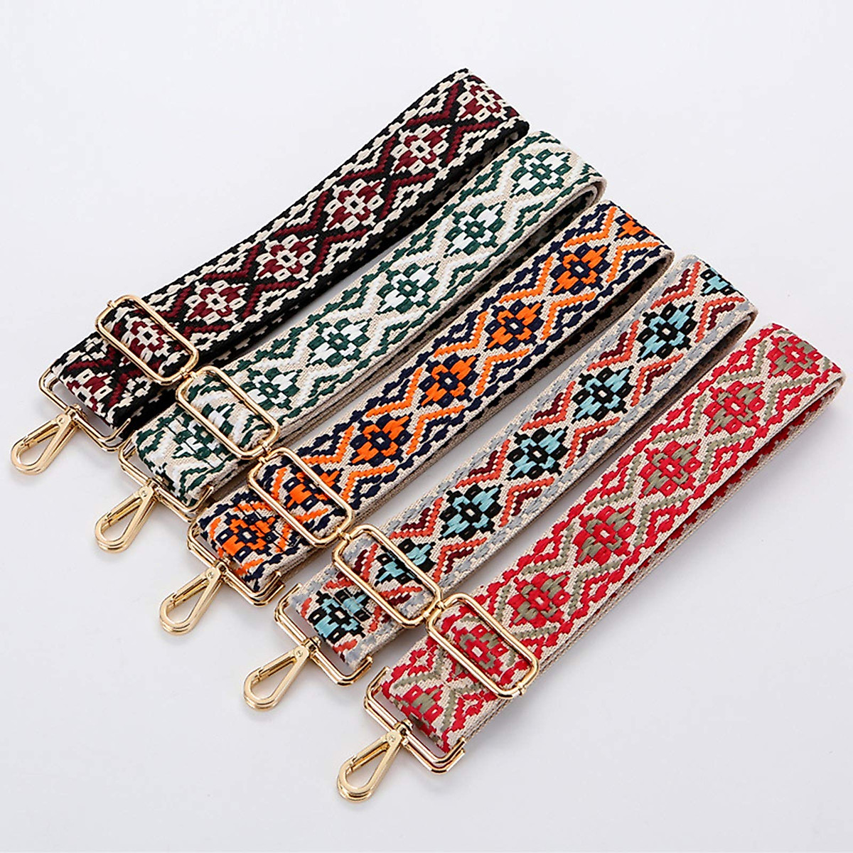 Beacone Purse Straps Replacement Crossbody Shoulder Bag Wide Adjustable Canvas Handbag Belt (B-Green)