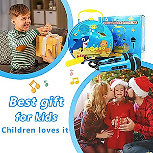 Kids Karaoke Machine for Girls Boys with 2 Microphones Toddler Singing Toys Children Karaoke Singing Machine Recording Voice Changing Speaker for Party Christmas Birthday Gift