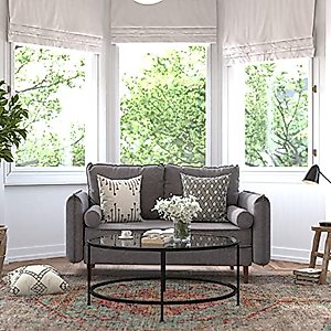 Flash Furniture Living Room Grouping-Loveseat, Set of 1, Stone Gray