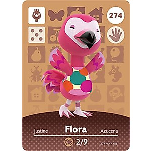 Flora - Nintendo Animal Crossing Happy Home Designer Amiibo Card - 274