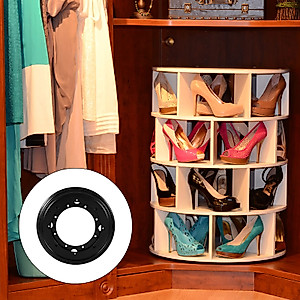 3Pack 8 Inch Lazy Susan Hardware 5/16”Thick Heavy Duty Lazy Susan Turntable Rotating Ball Bearing Plate 700lbs Capacity Lazy Susan Swivel Base Plate for Serving Trays, Kitchen Cabinet, Craft