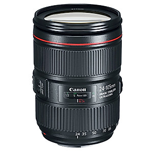 Canon EOS 6D Mark II DSLR Camera w/EF 24-105MM F/4 L is II USM Zoom Lens + 128GB Memory + Case + Tripod + Filters (34pc Bundle) (Renewed)