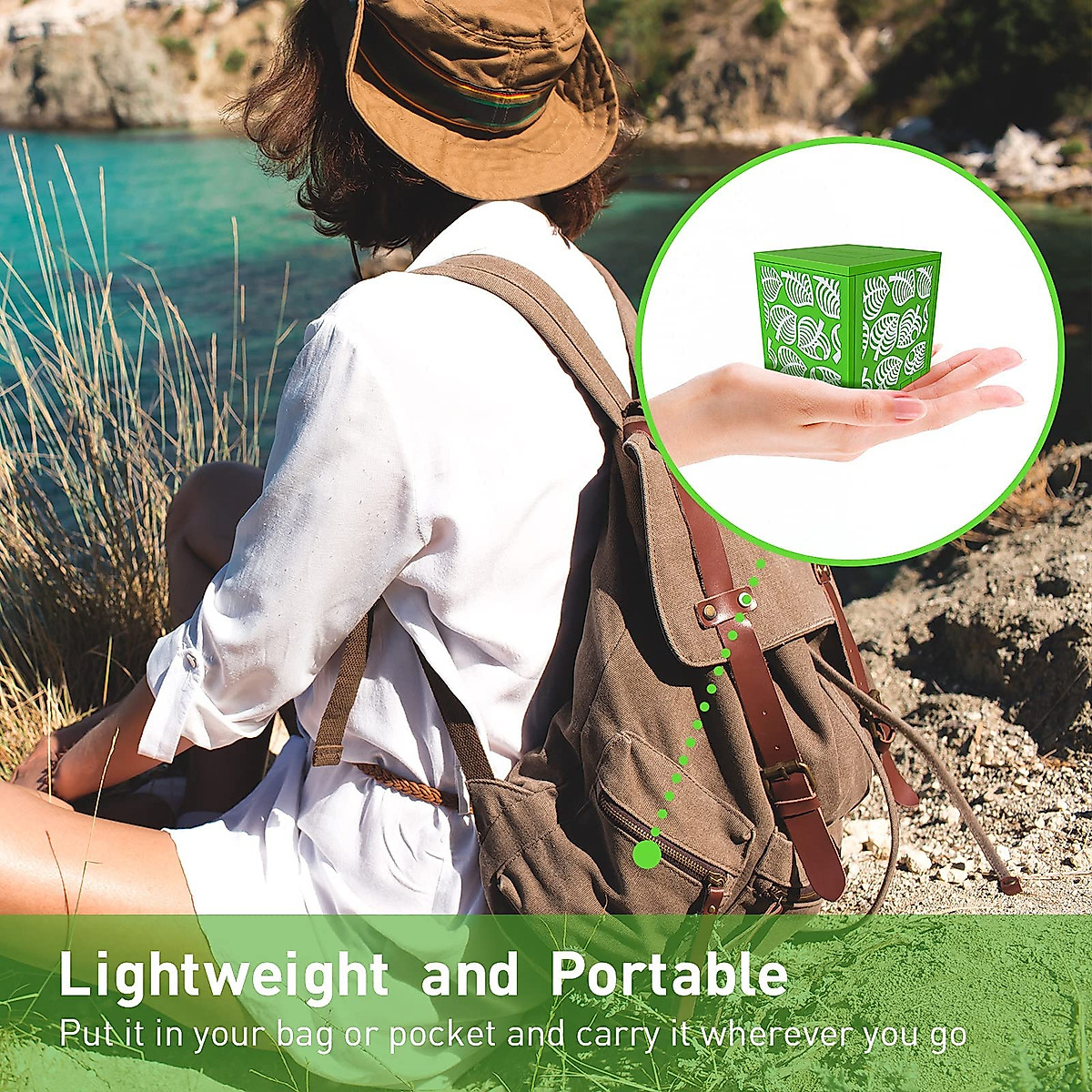 UFOPETIE Card Case for Nintendo Switch Game Card Storage,Compatible with Nintendo Switch Case Animal Crossing Theme,Game Case for Animal Crossing Cards,for Switch Accessories-Thumb Grip 2PCS-Leafs