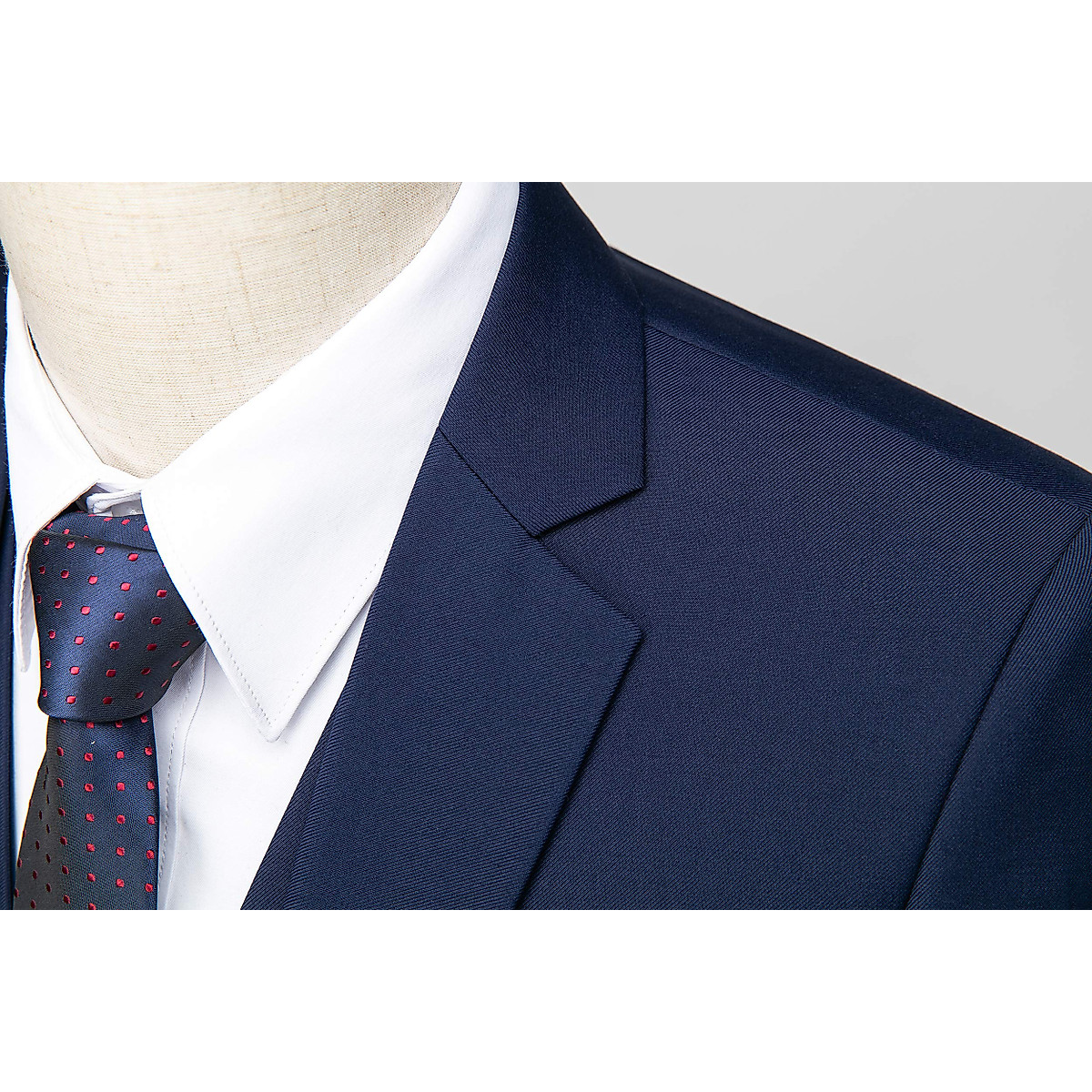 UNINUKOO Mens Blazer Jacket Casual 2 Buttons Suit Jacket Single Breasted Sport Coats Modern Wedding Tux Blazer US Size 32 Navy