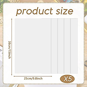 5 Pieces Mounting Board No Acid Sticky Board for Cross Stitch Self Adhesive Cross Stitch Supplies for Framing Picture Embroidery Needlework Craft (15 x 9.8 Inch)